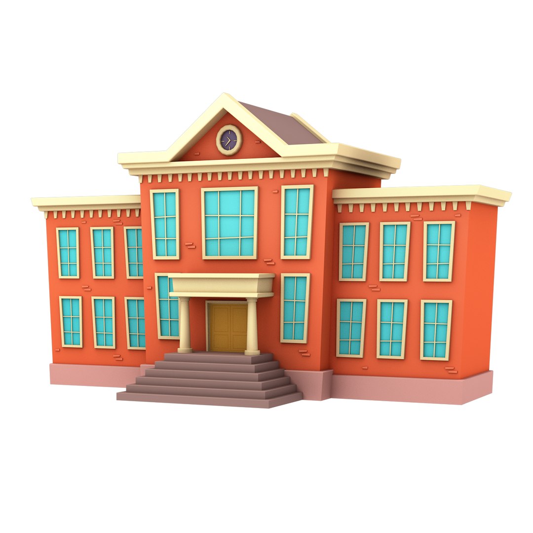 3D Cartoon Building - TurboSquid 1534979