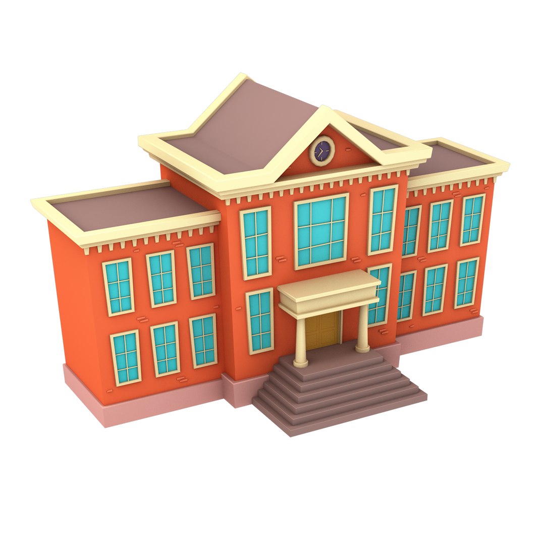 3D Cartoon Building - TurboSquid 1534979