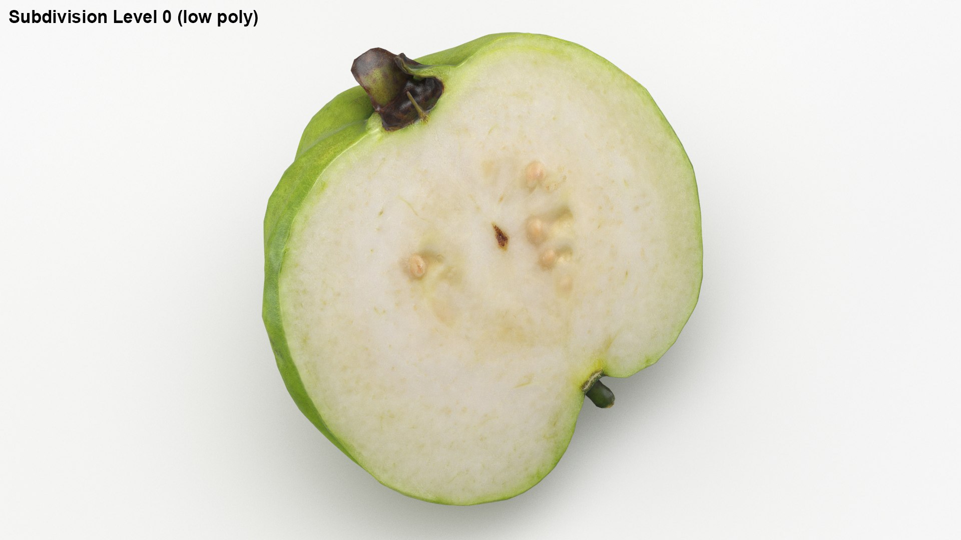 3D Half Guava - TurboSquid 1755158