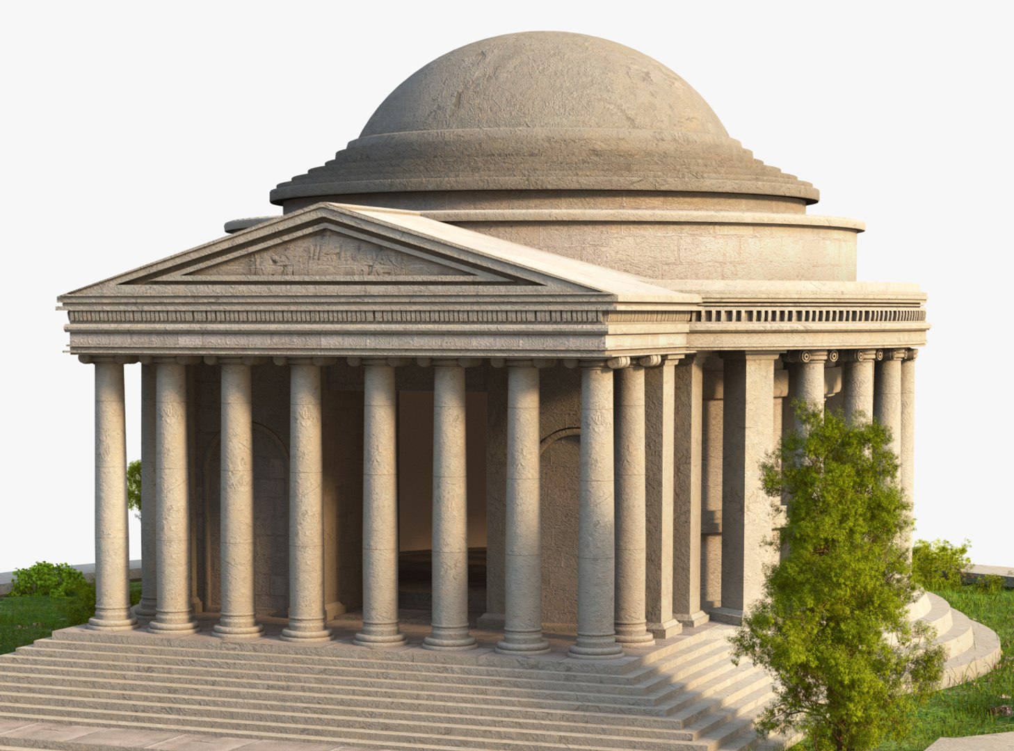 3D Jefferson Memorial Model - TurboSquid 2283873
