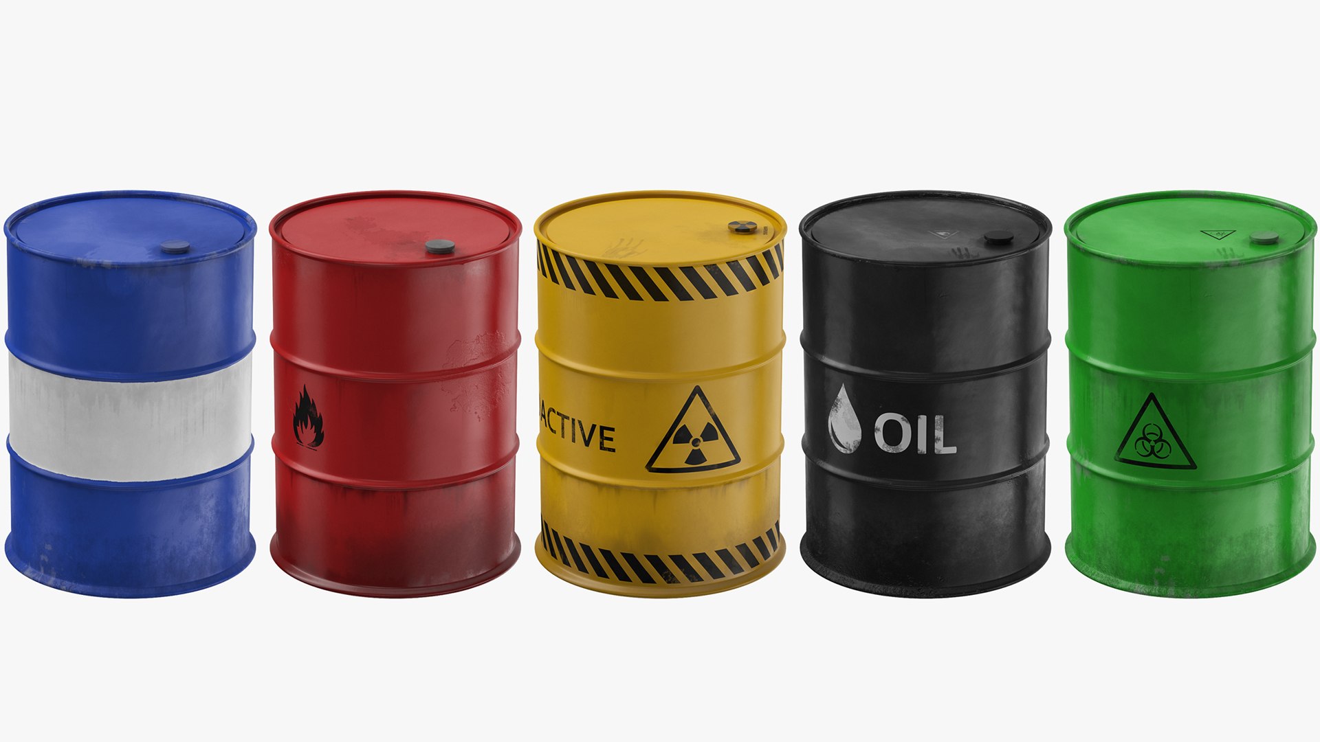 Barrels Collection 3D Model - TurboSquid 2078904