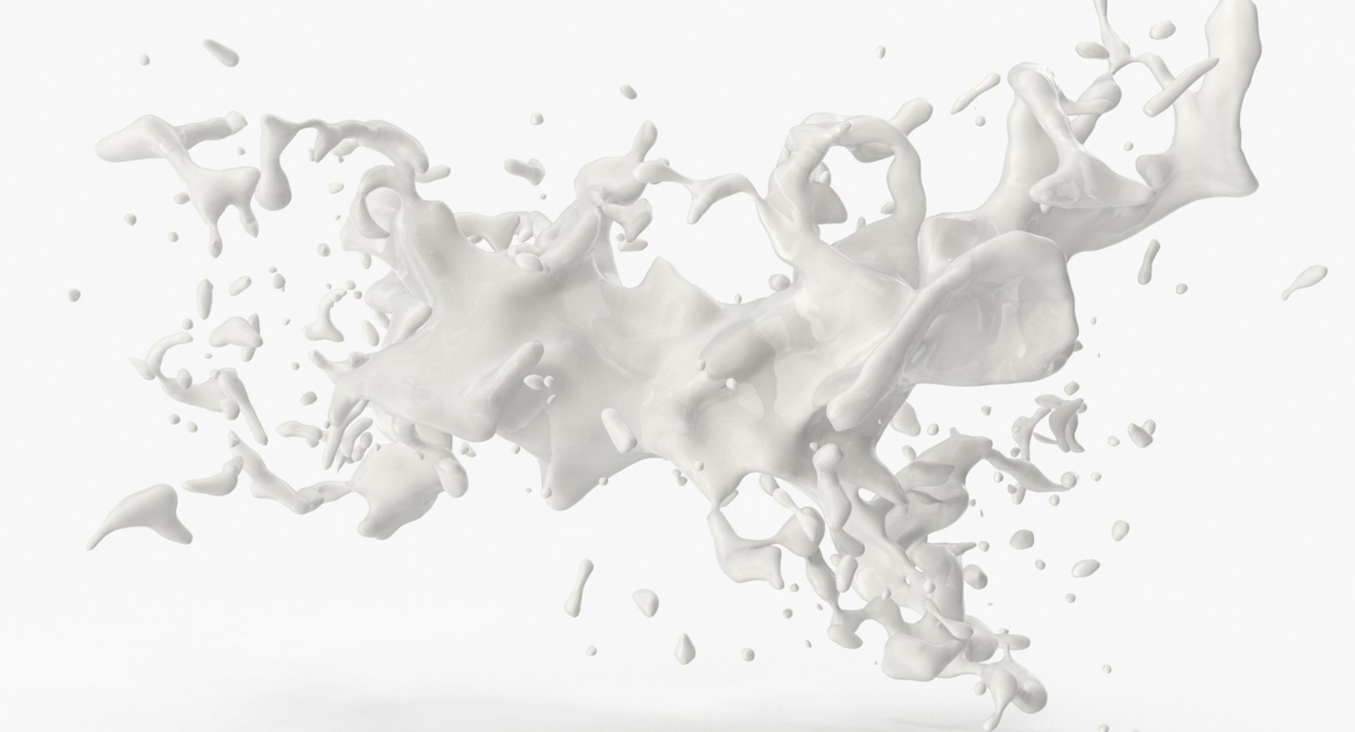 3D Milk Splash Model - TurboSquid 1305807
