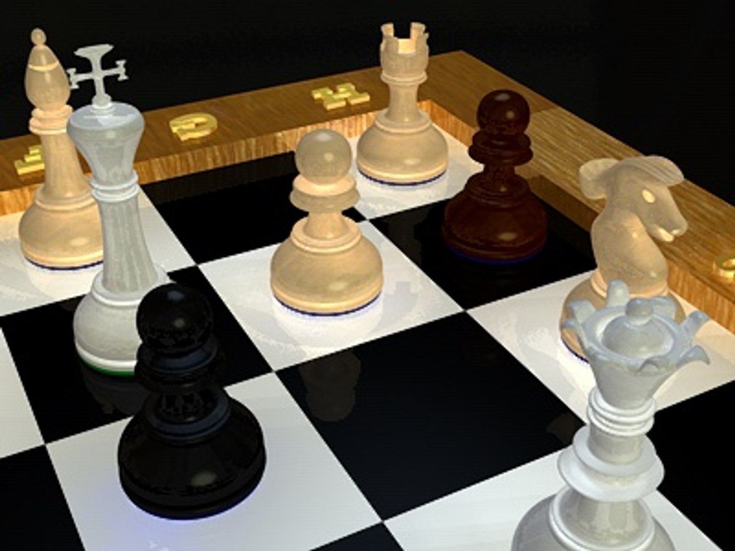 3d Model Chess Set