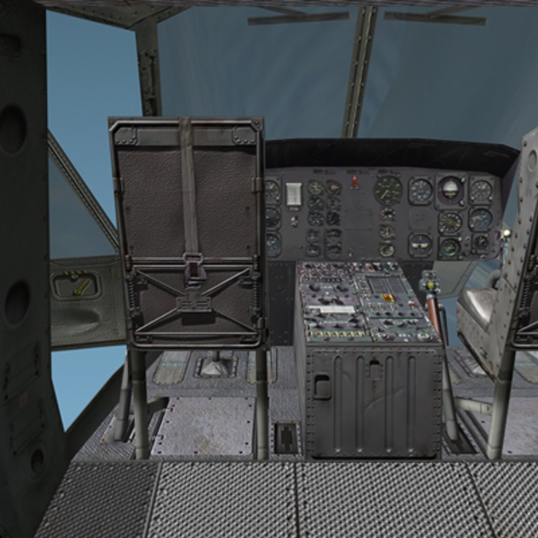 Lightwave Navy Helicopter Cockpit