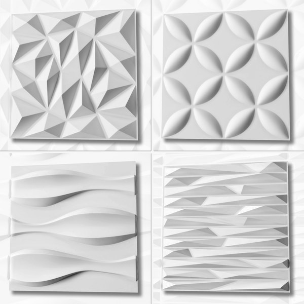 modelo 3d Paneles de pared 3d del almacén de muebles de salón ...