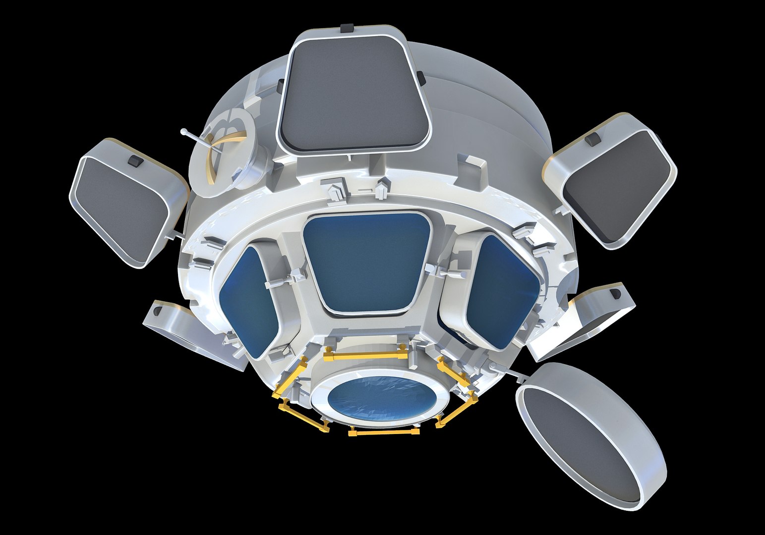 Iss Module Cupola Model - TurboSquid 1403214