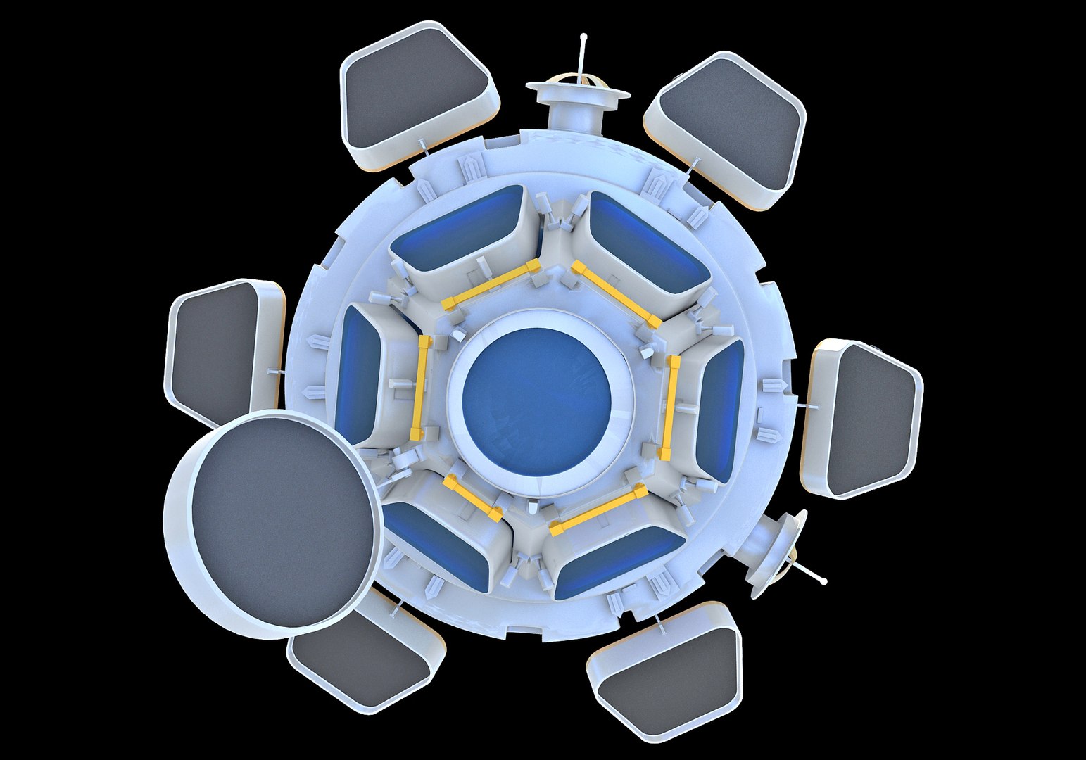 Iss Module Cupola Model - TurboSquid 1403214