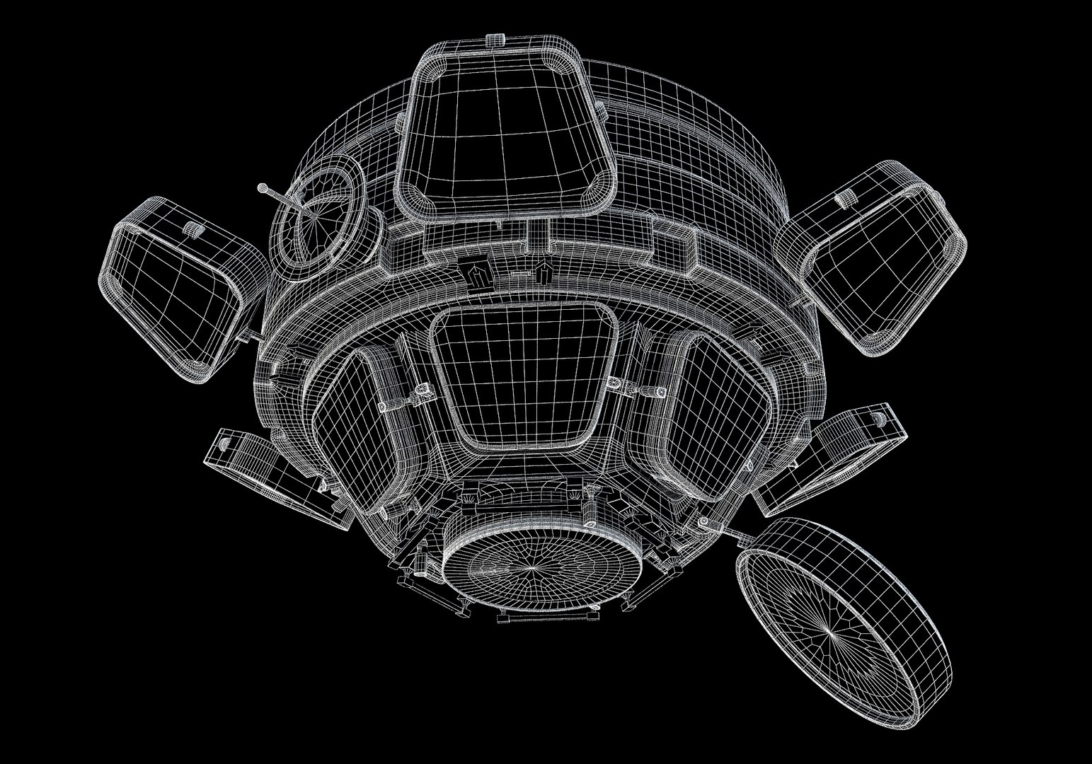Iss Module Cupola Model - TurboSquid 1403214