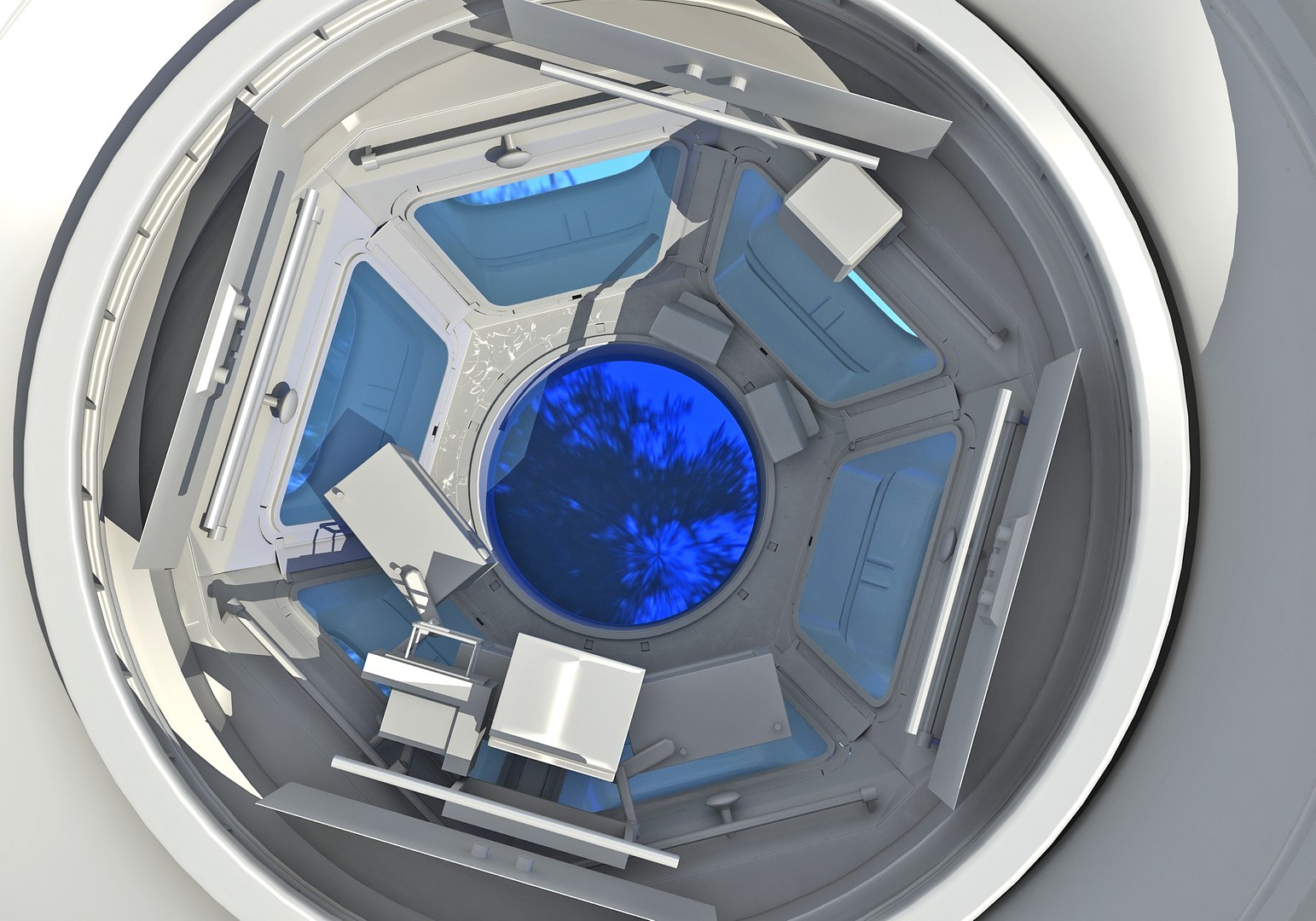 Iss Module Cupola Model - TurboSquid 1403214