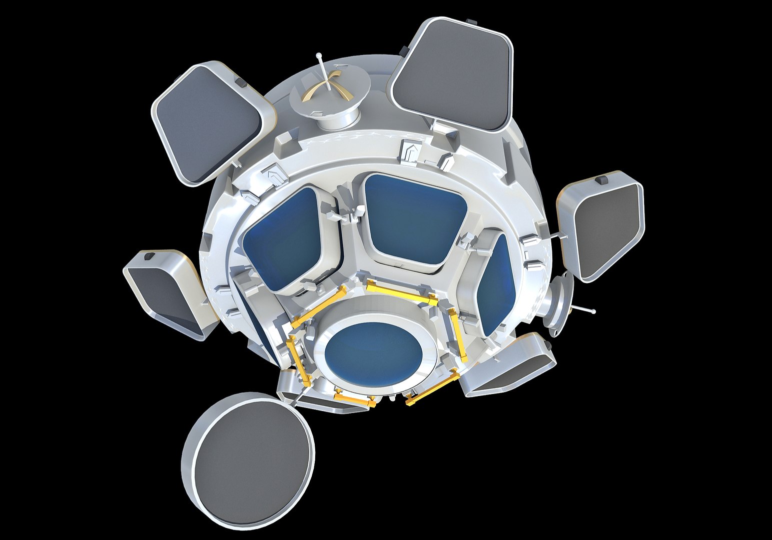 Iss Module Cupola Model - TurboSquid 1403214