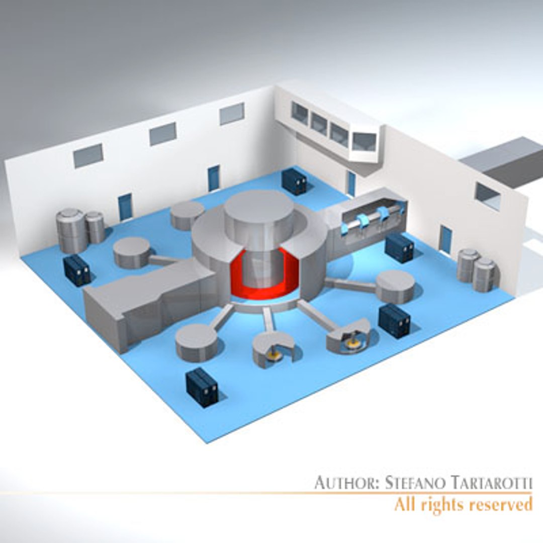 3d model isis neutron accelerator