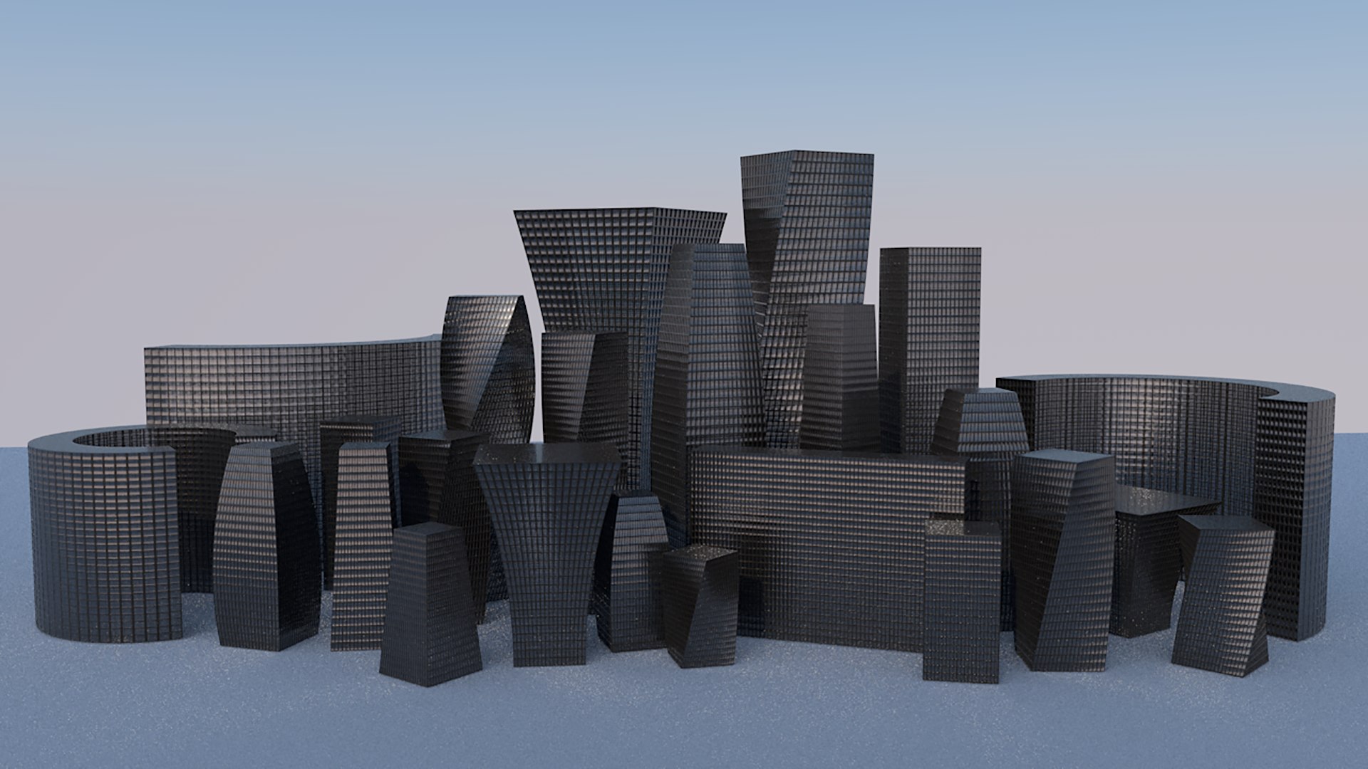 3D Model 20 Multi-story Buildings And Skyscrapers - TurboSquid 2368692