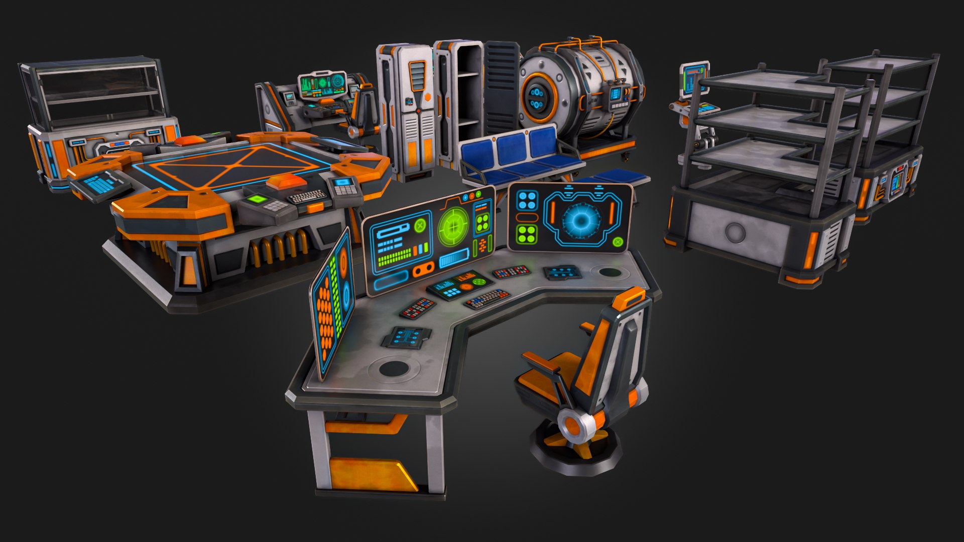 SCI-FI Pack Vol 1 3D Model - TurboSquid 2255871