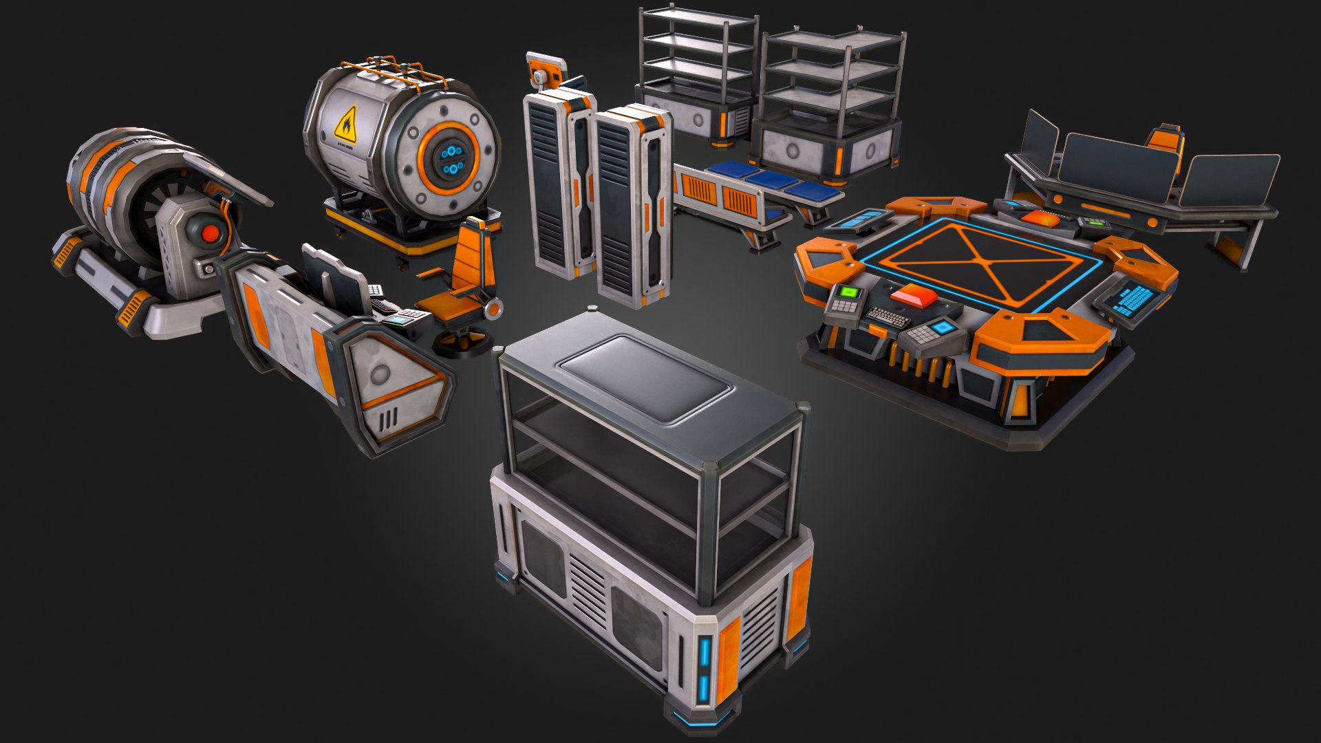 SCI-FI Pack Vol 1 3D Model - TurboSquid 2255871
