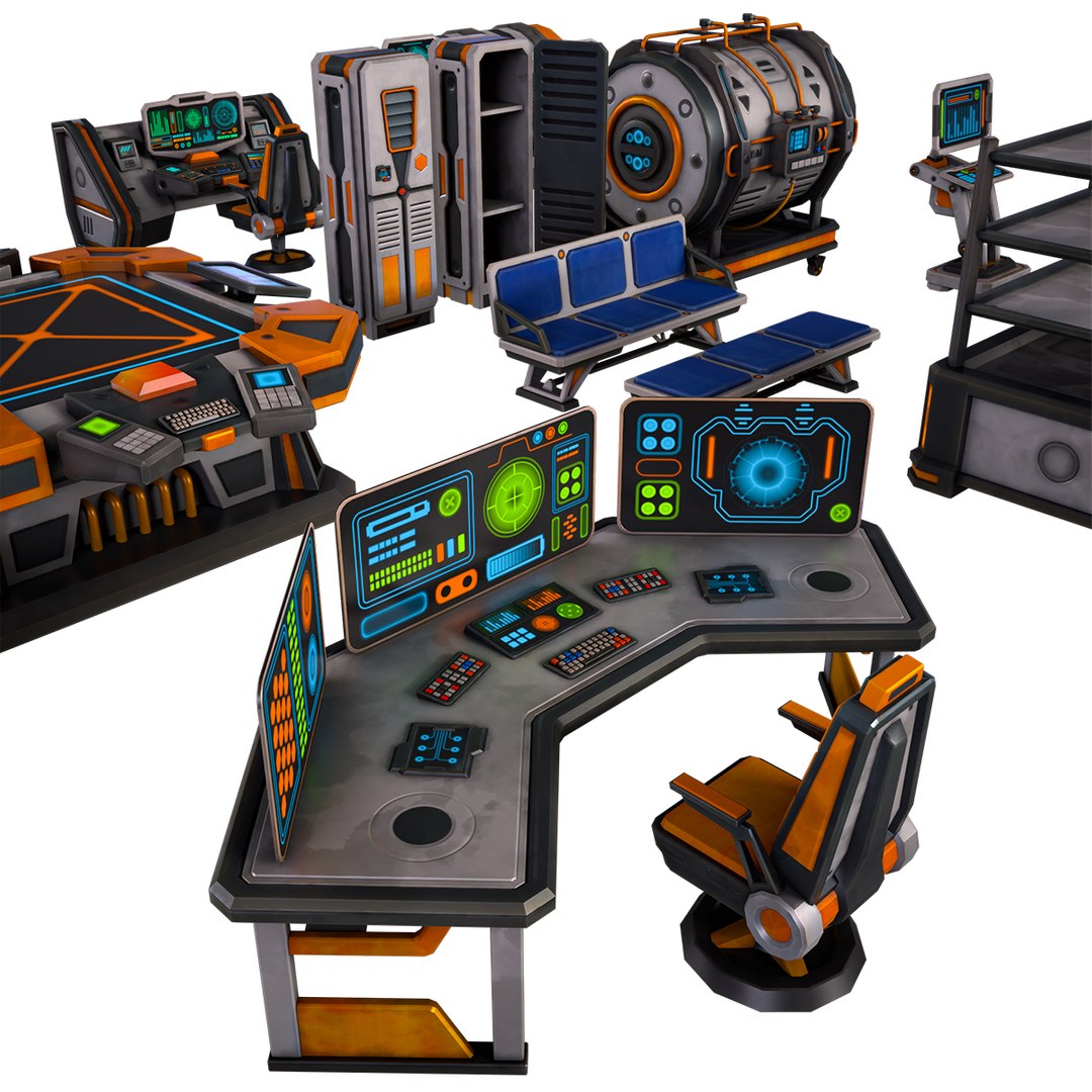 SCI-FI Pack Vol 1 3D Model - TurboSquid 2255871