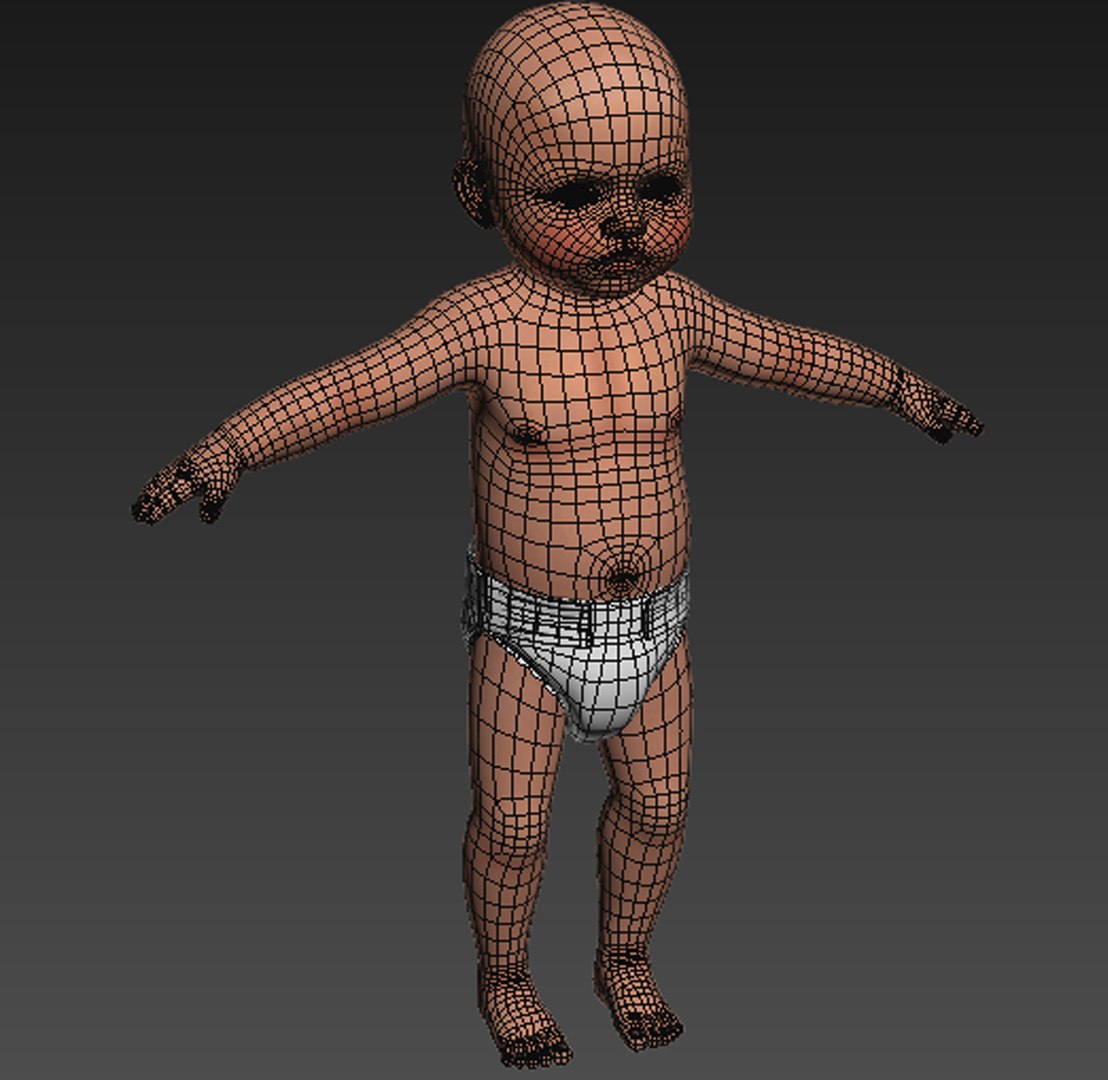 Newborn Baby Model - TurboSquid 2074801