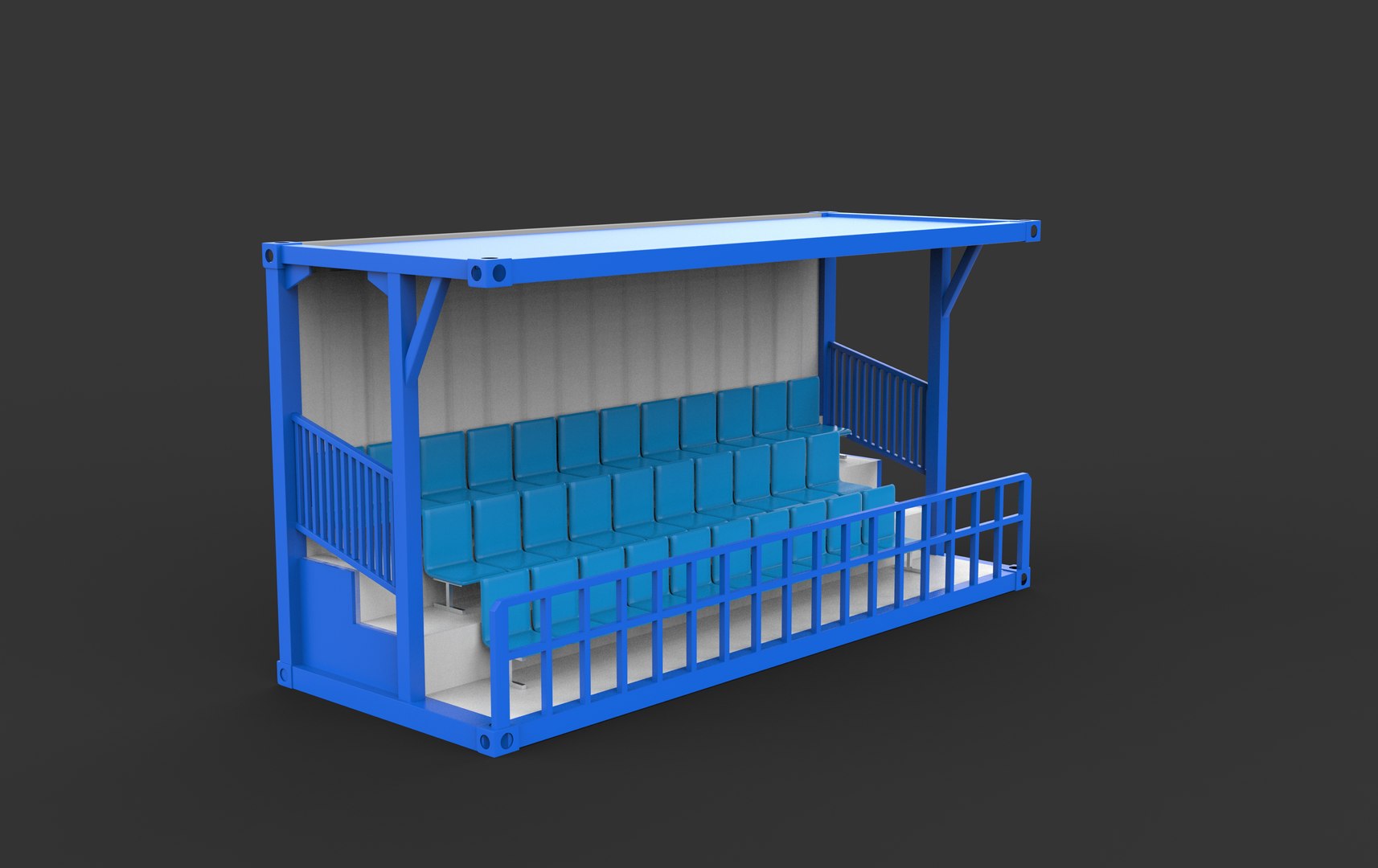 Container Grandstand 3D Model 3D Model - TurboSquid 2336077