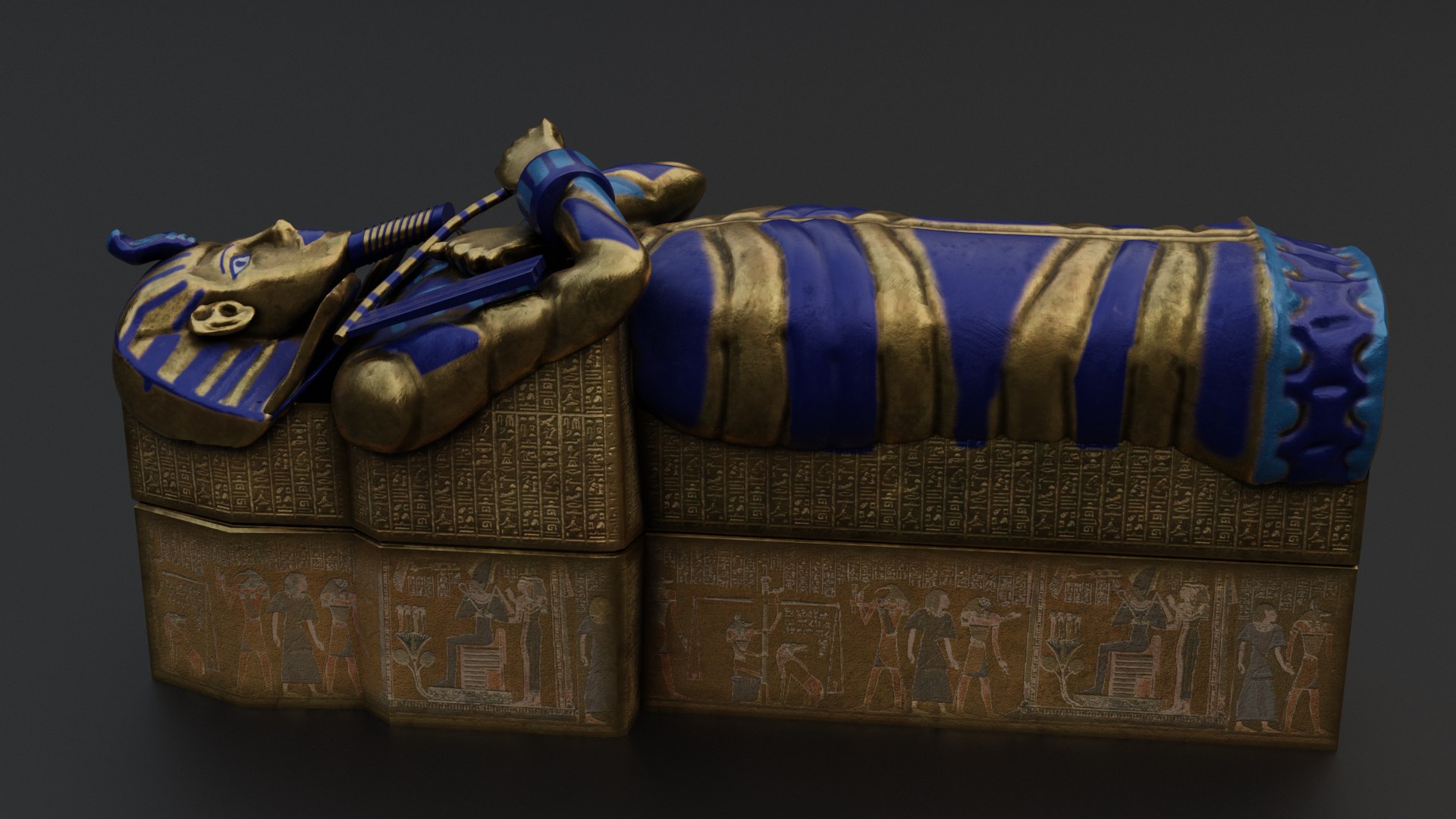 3D Egyptian Sarcophagus Model - TurboSquid 1803861