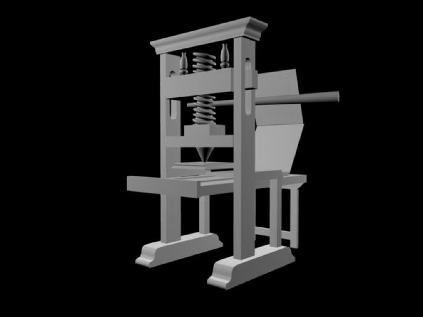 3d Old Printer Model