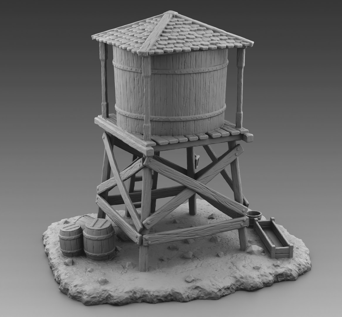 3D Small Reservoir - TurboSquid 1945899