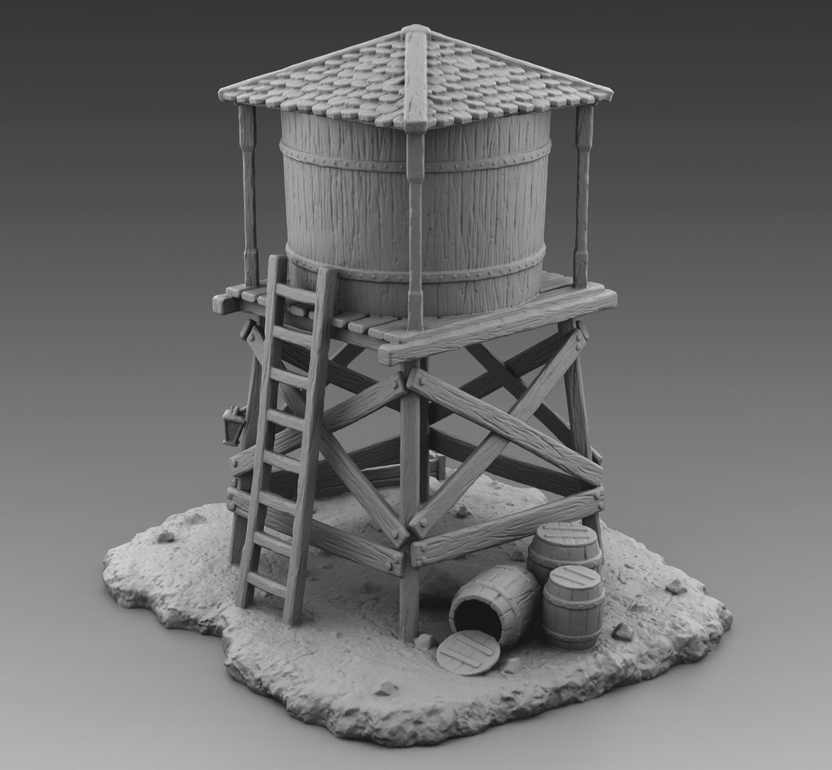 3D Small Reservoir - TurboSquid 1945899