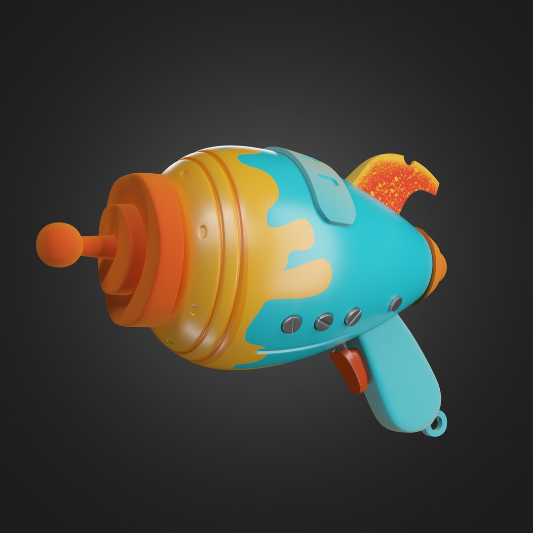 3D Cartoon Gun Model - TurboSquid 1853517