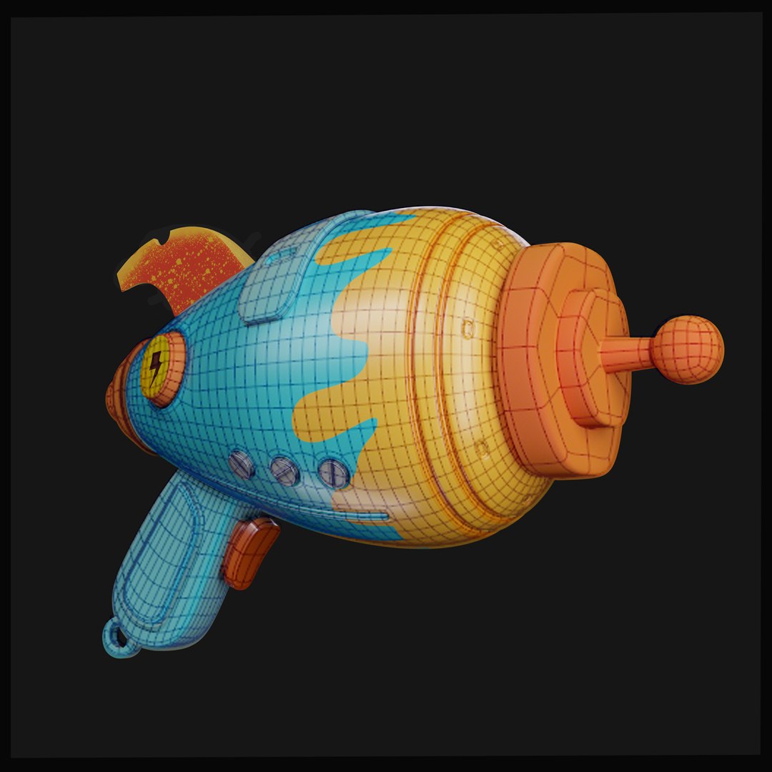 3D Cartoon Gun Model - TurboSquid 1853517
