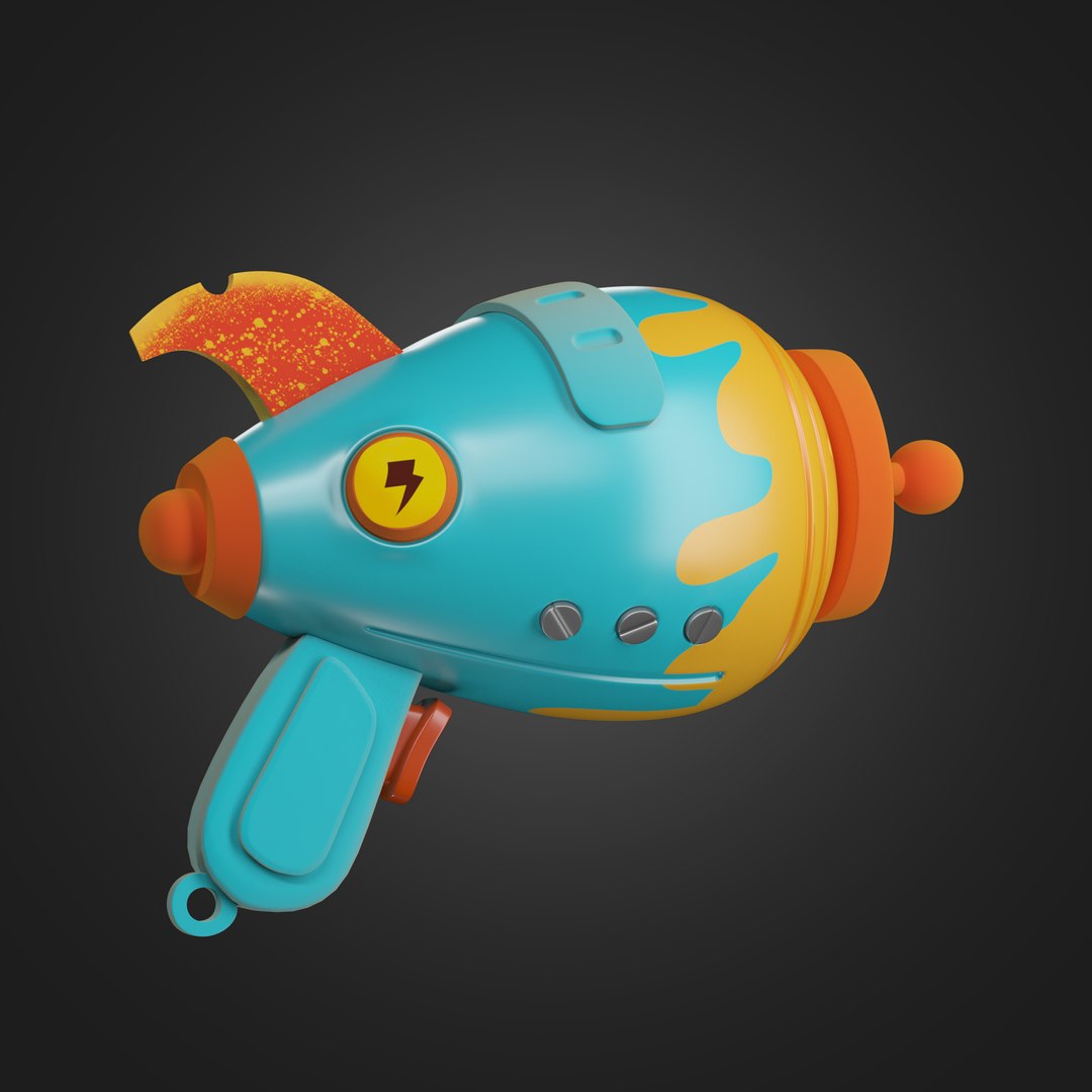 3D Cartoon Gun Model - TurboSquid 1853517