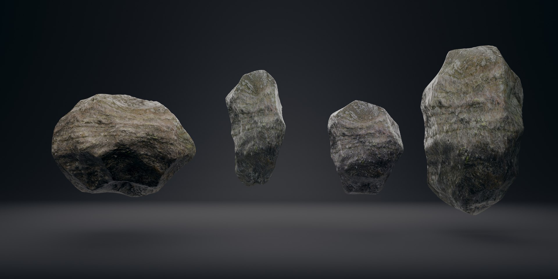 Realistic Rock 3D Model Pack PBR Textured 3D Model - TurboSquid 2414423
