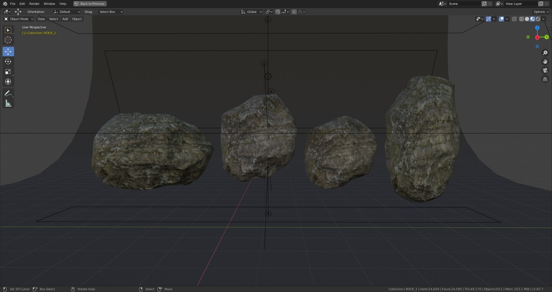 Realistic Rock 3D Model Pack PBR Textured 3D Model - TurboSquid 2414423