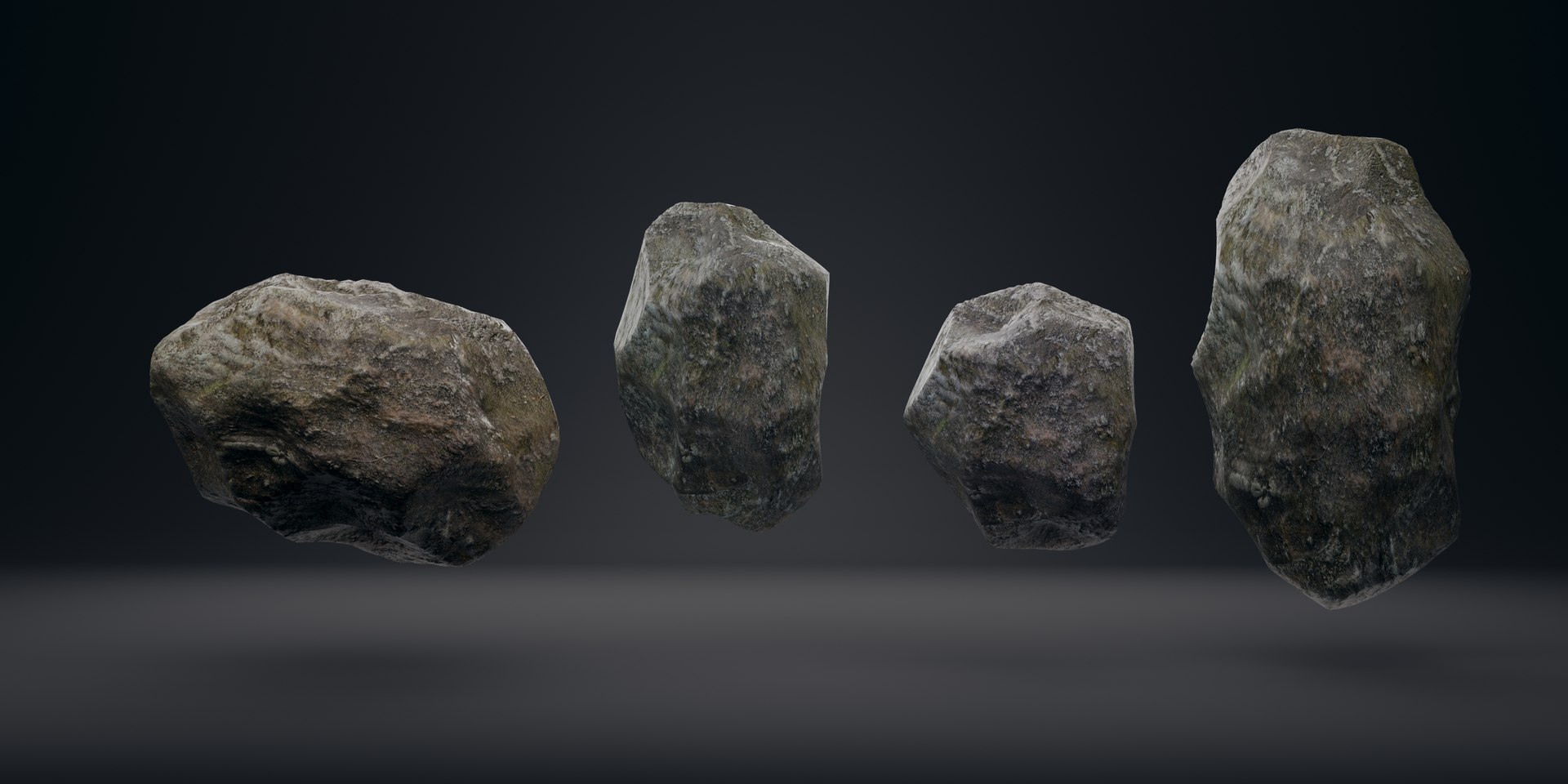 Realistic Rock 3D Model Pack PBR Textured 3D Model - TurboSquid 2414423