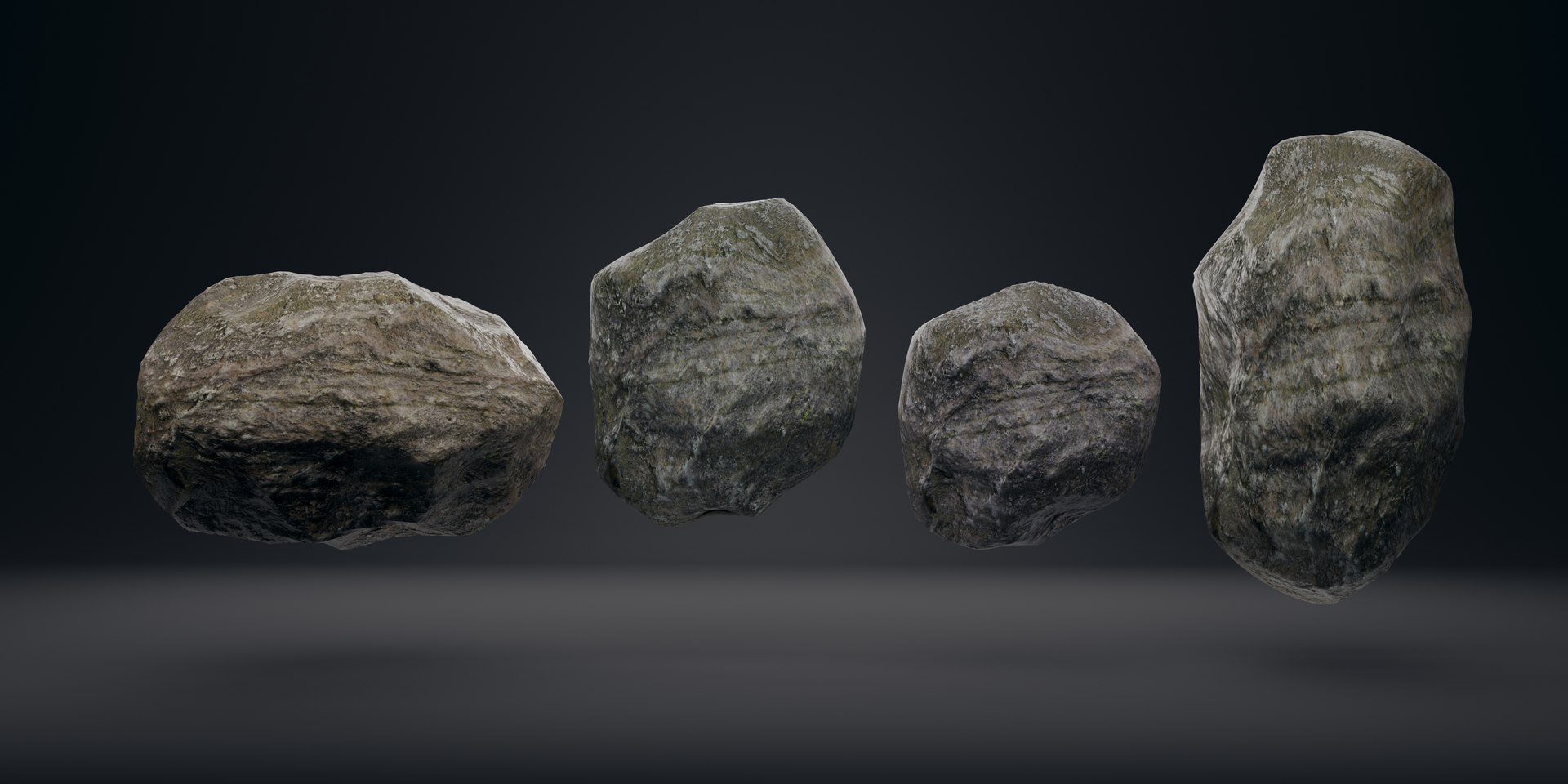 Realistic Rock 3D Model Pack PBR Textured 3D Model - TurboSquid 2414423