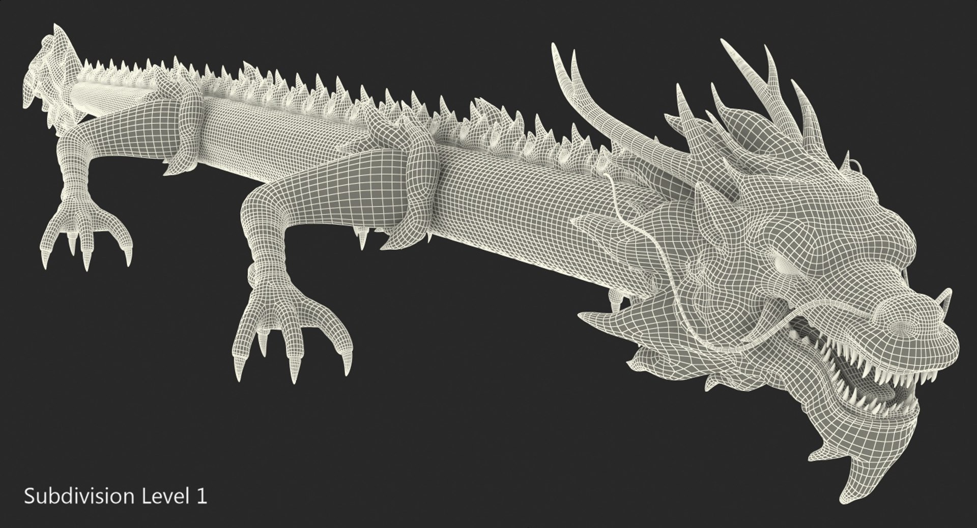 Traditional Chinese Dragon Neutral 3D Model - TurboSquid 1377936