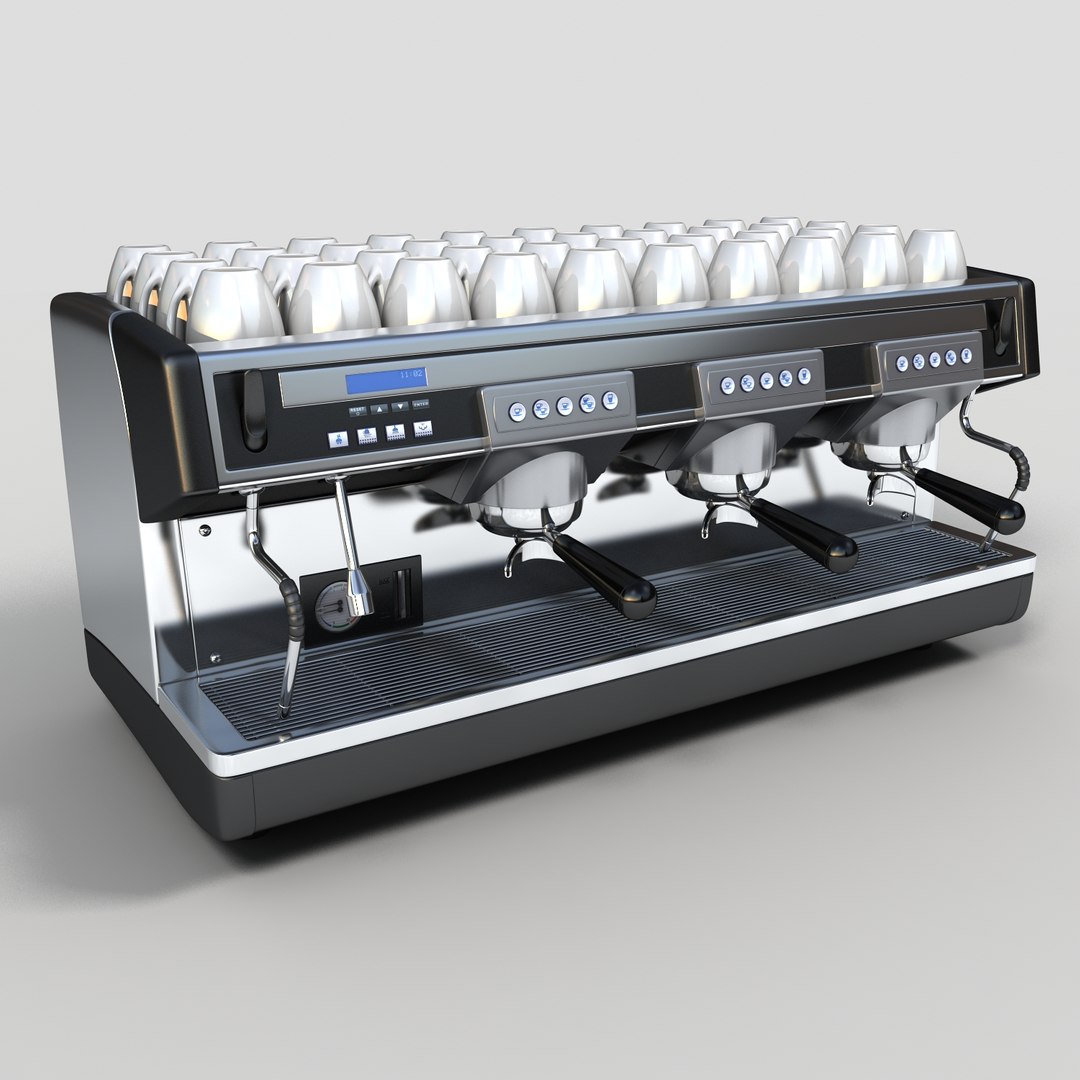 3d Commercial Espresso Machine Model