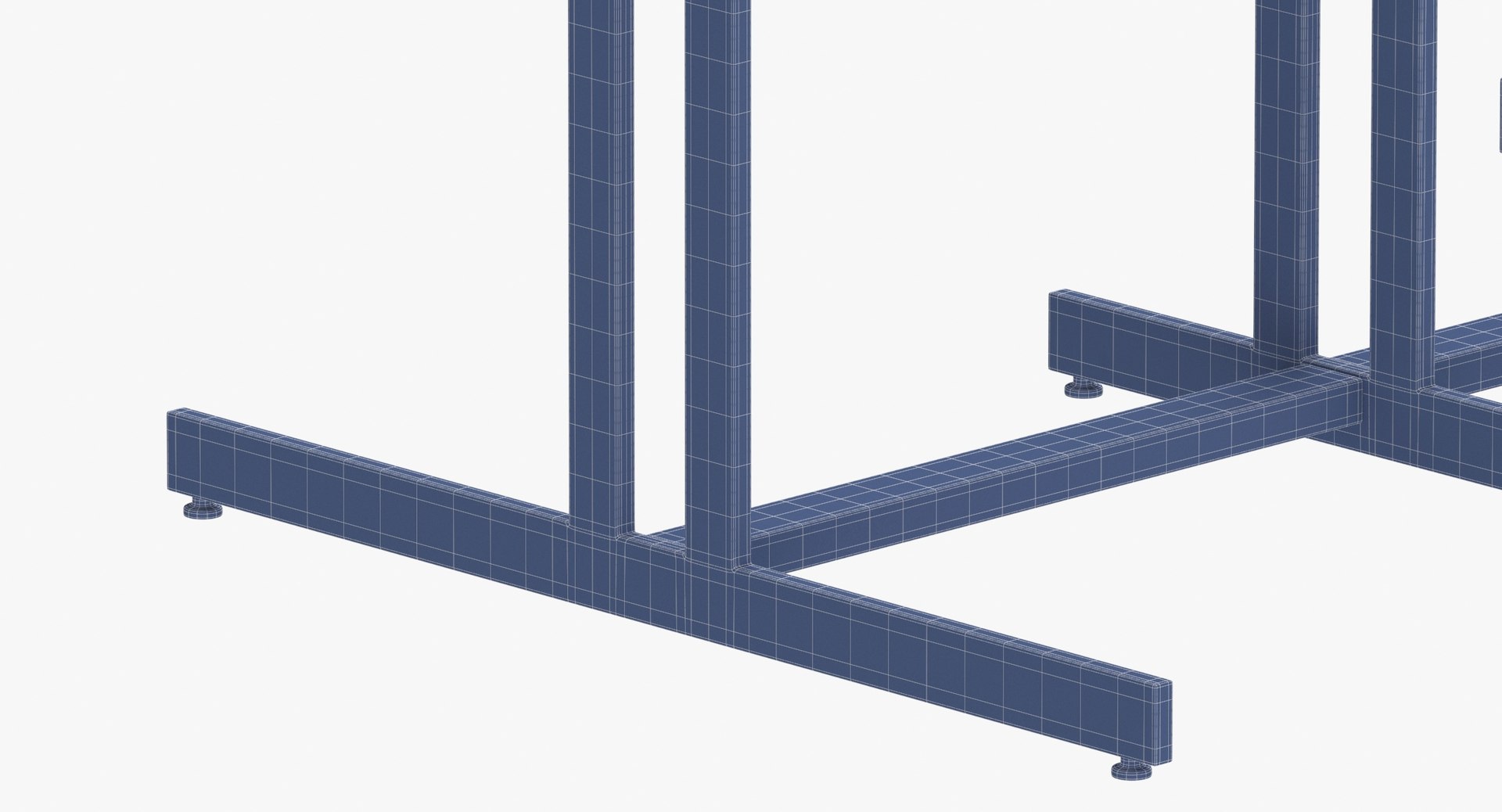 3D Clothing 6 Way Rack 01 Metal Black and White model - TurboSquid 1965906