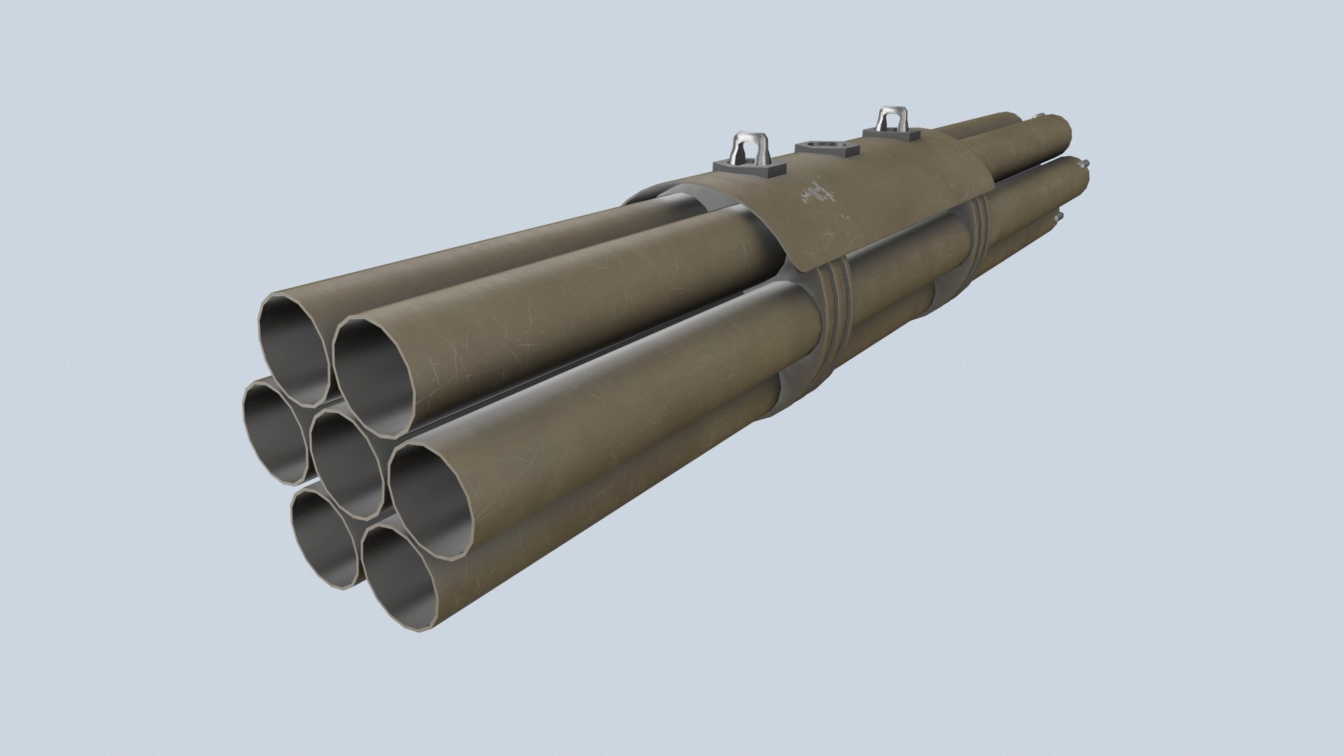 XM-158 Launcher With 70mm Missile 3D - TurboSquid 2424088