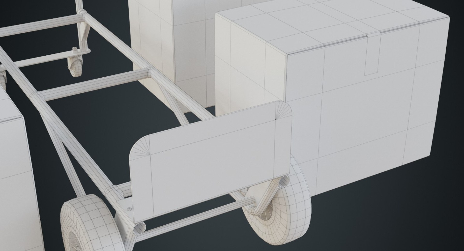 3D Hand Truck Boxes 2b Model - TurboSquid 1418494