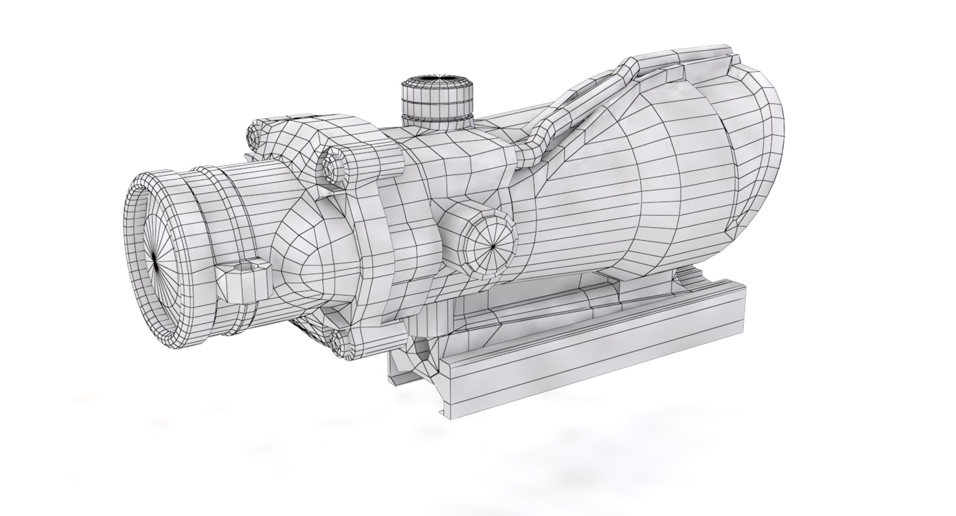 Optical Acog Sight 3D Model - TurboSquid 1323991