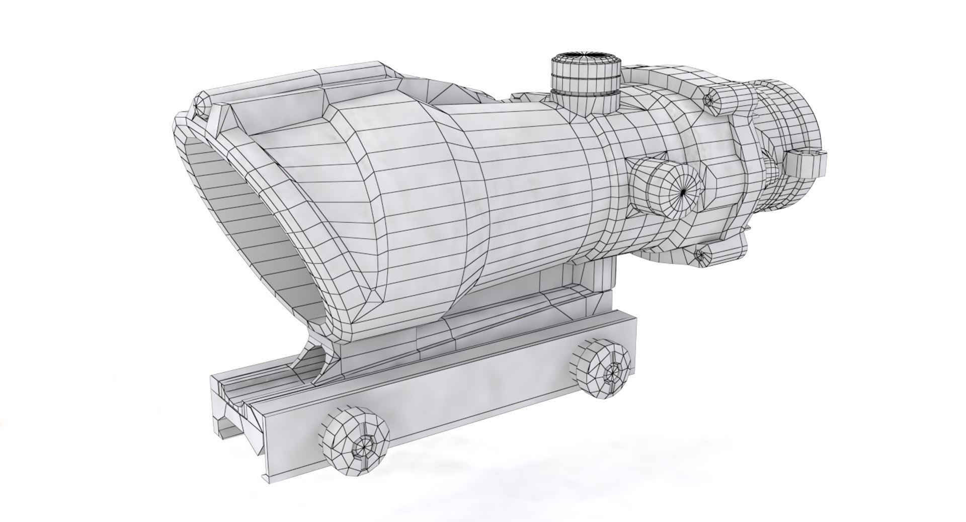 Optical Acog Sight 3D Model - TurboSquid 1323991