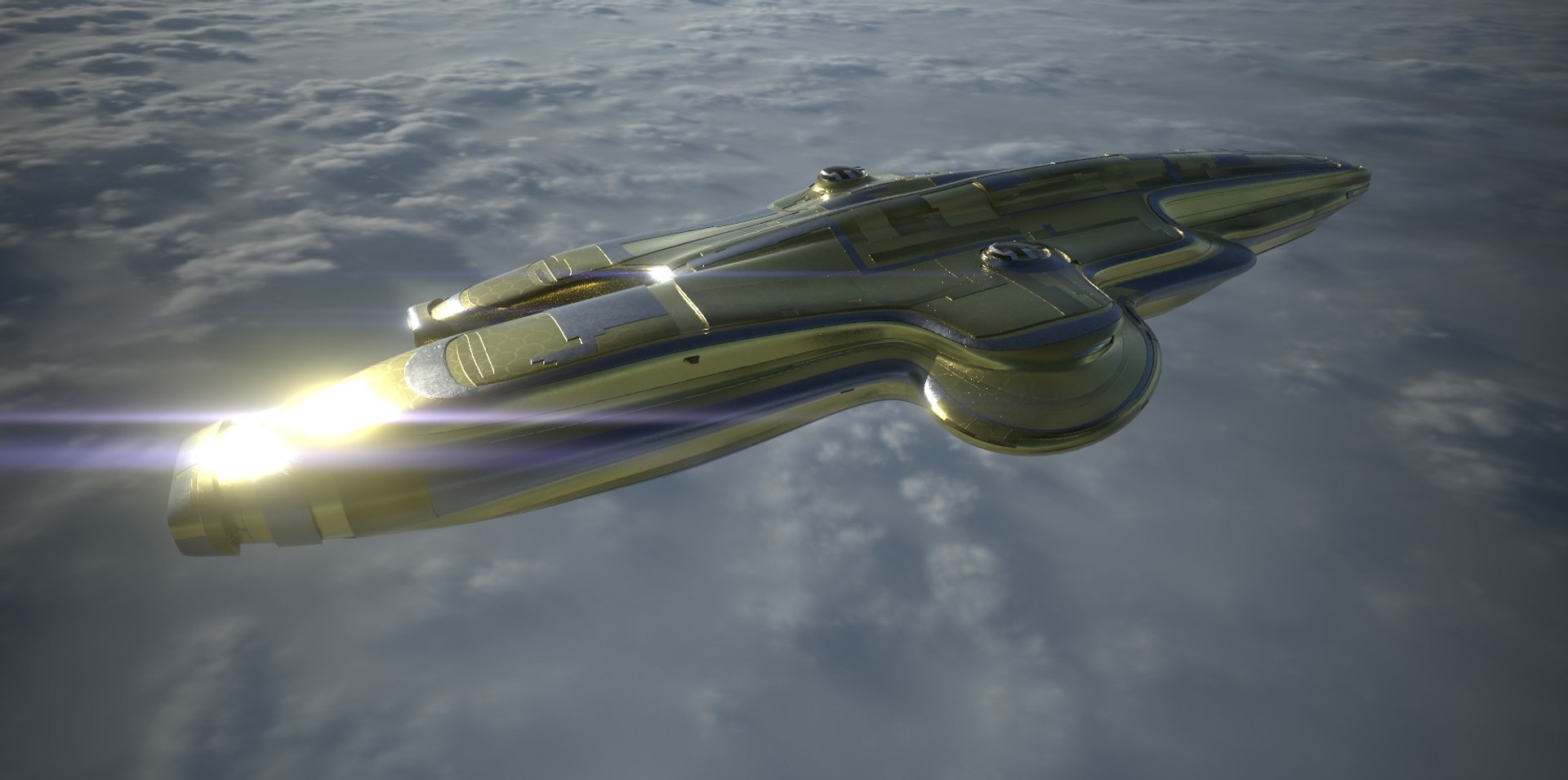 3D Model Military Explorer Spaceship 1 - TurboSquid 2242209