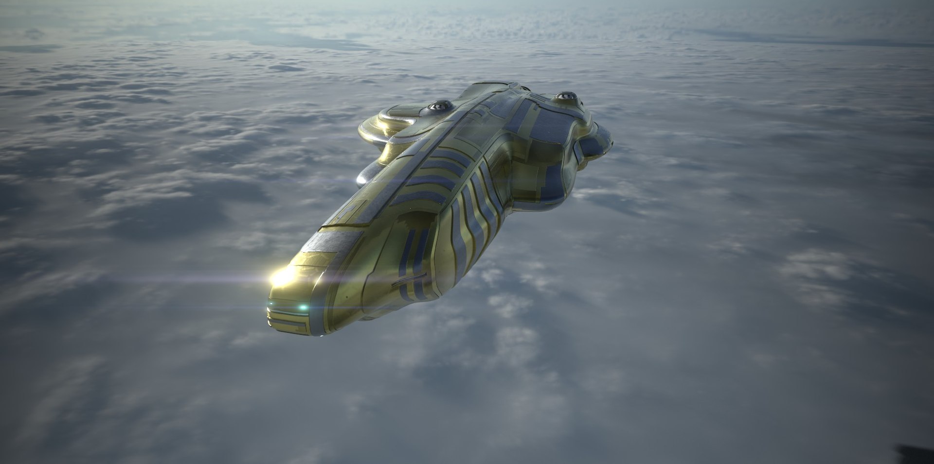 3D Model Military Explorer Spaceship 1 - TurboSquid 2242209