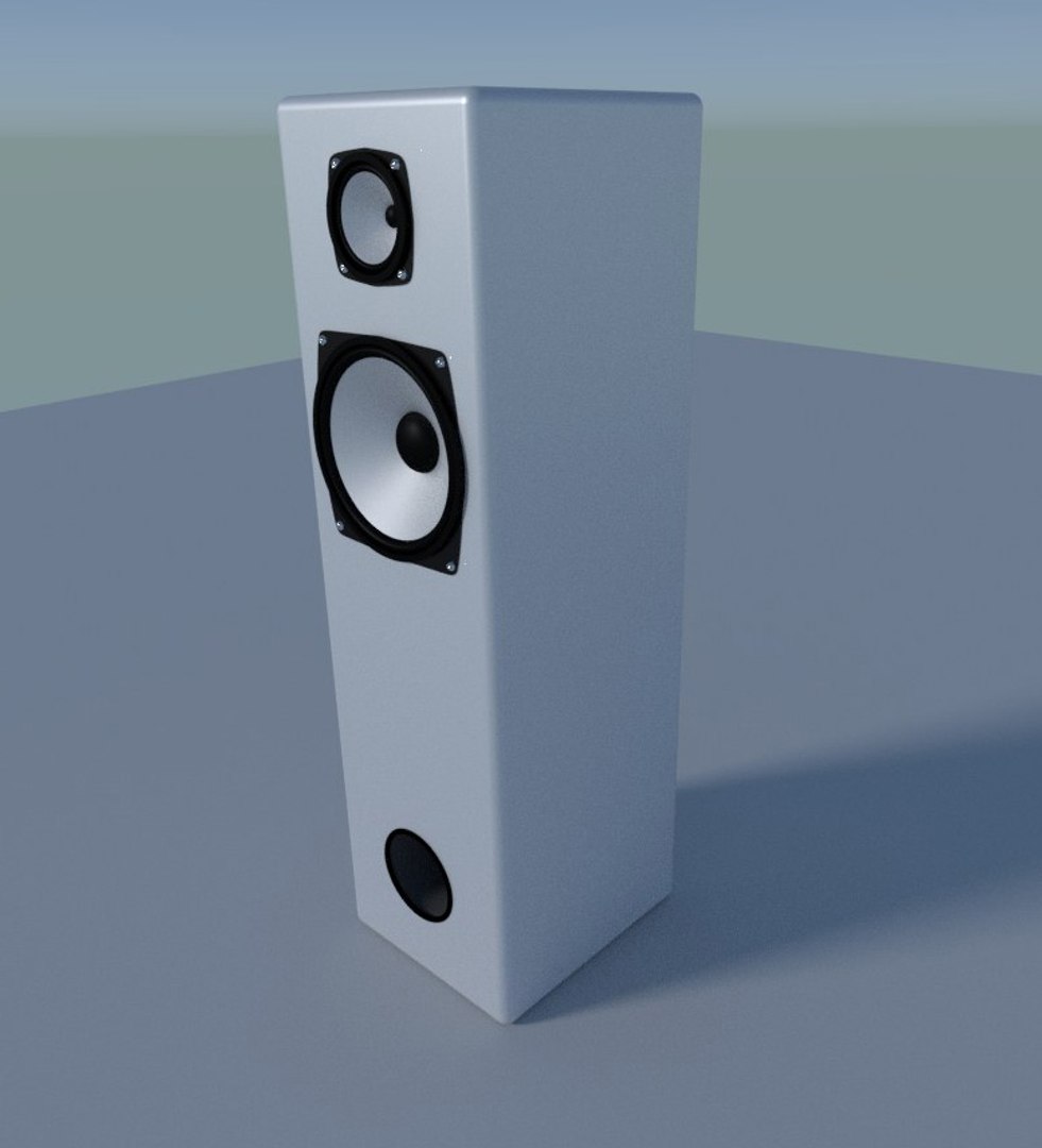 3d Model Speakers Retro Boxes