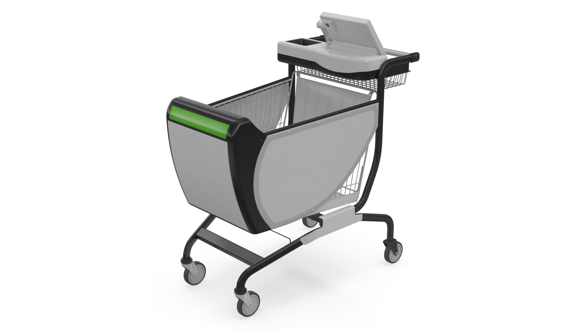 Smart Shopping Cart Model - TurboSquid 1591985