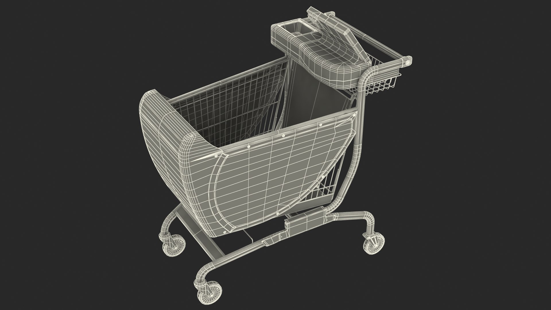 Smart Shopping Cart Model - TurboSquid 1591985