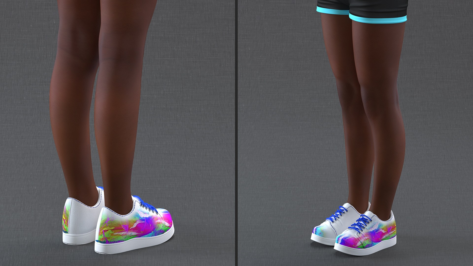 Fitness Style Black Child Girl With Hoop T-Pose Model - TurboSquid 2095044