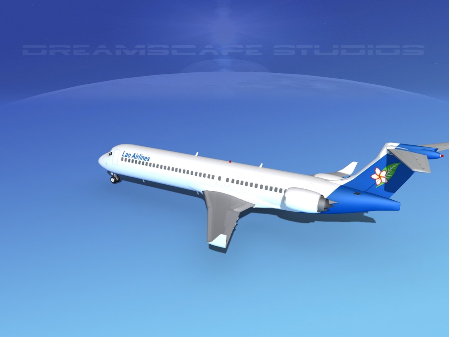 3d Comac Airliner Model