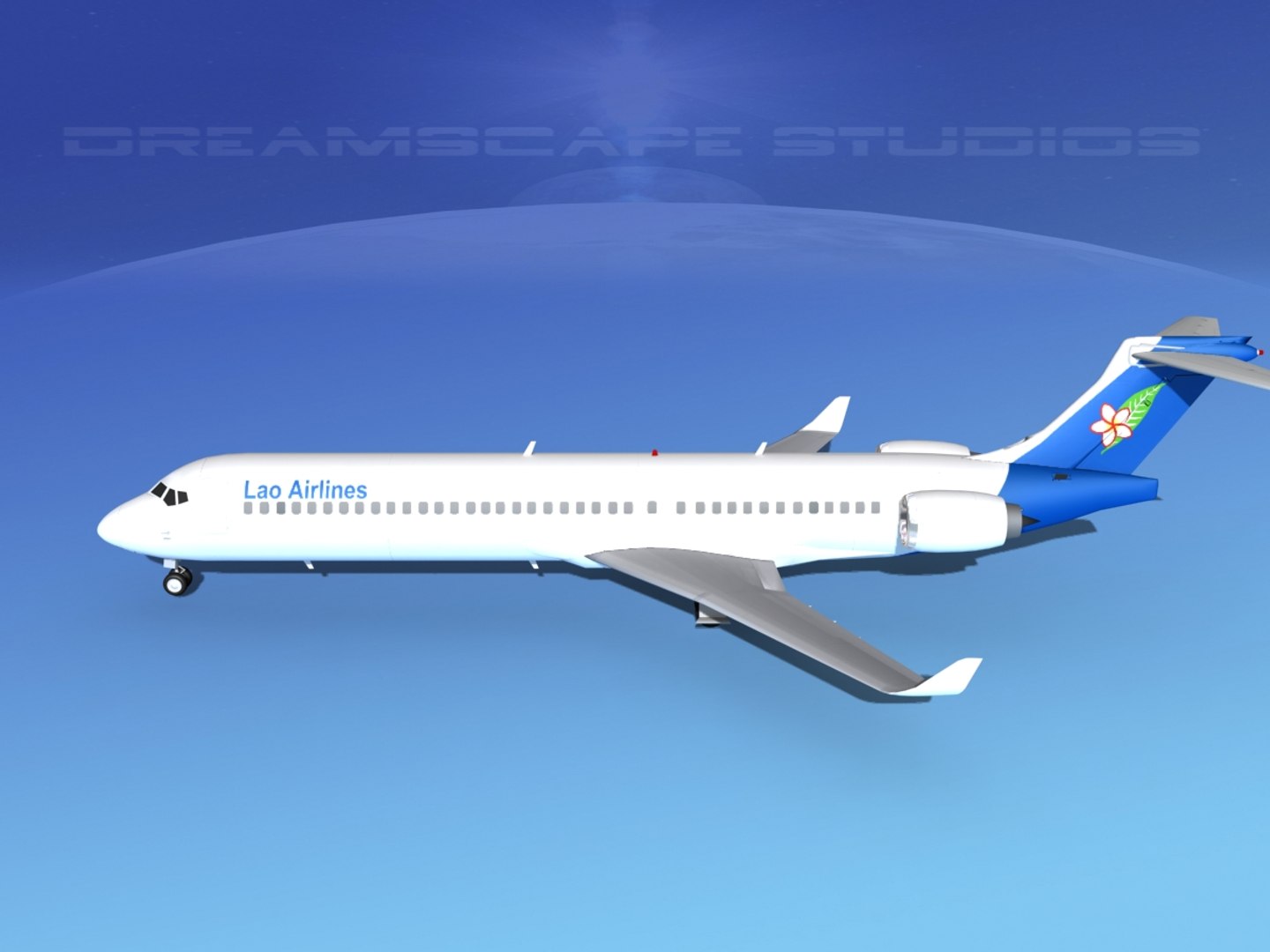 3d Comac Airliner Model