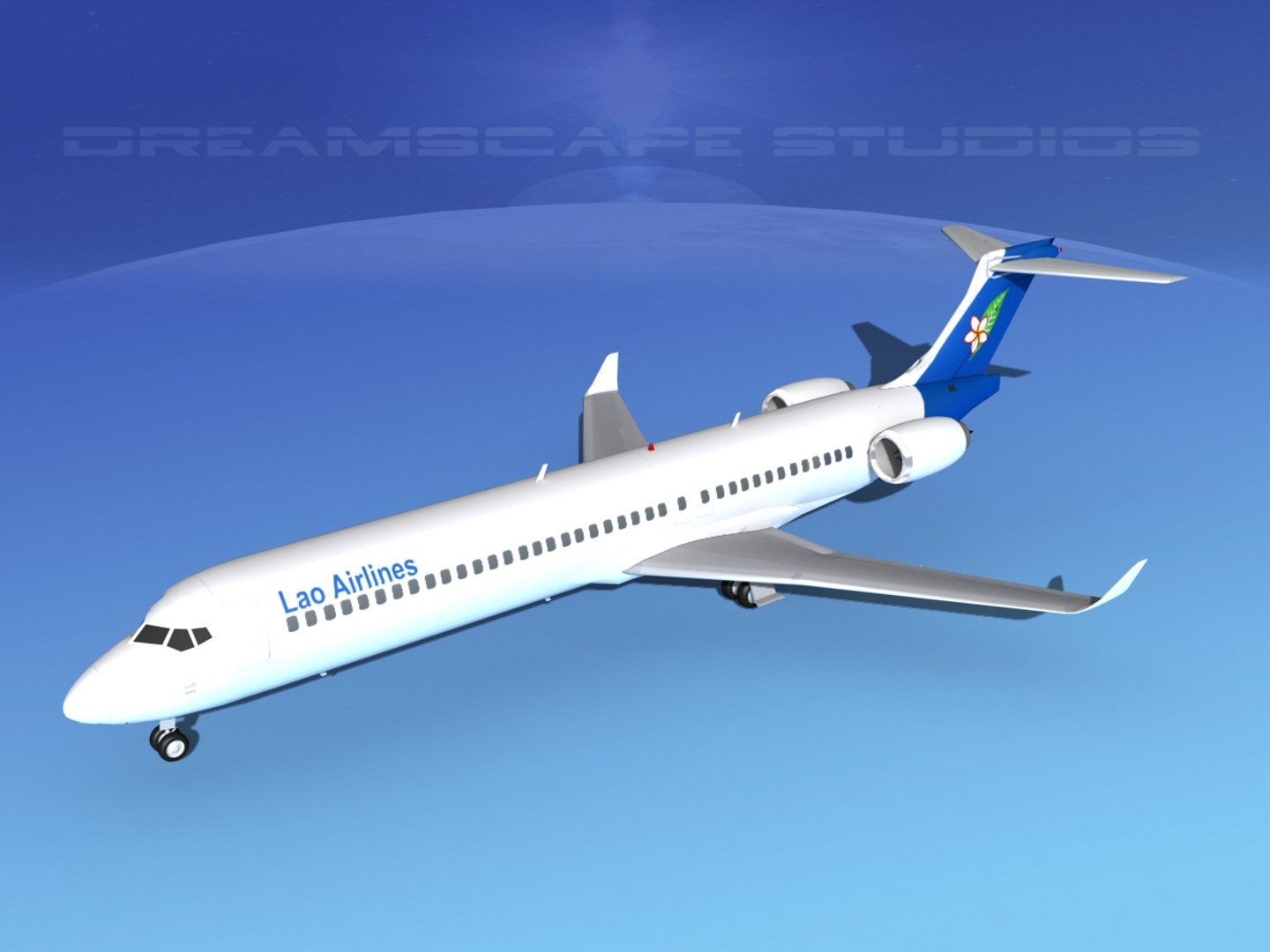 3d Comac Airliner Model
