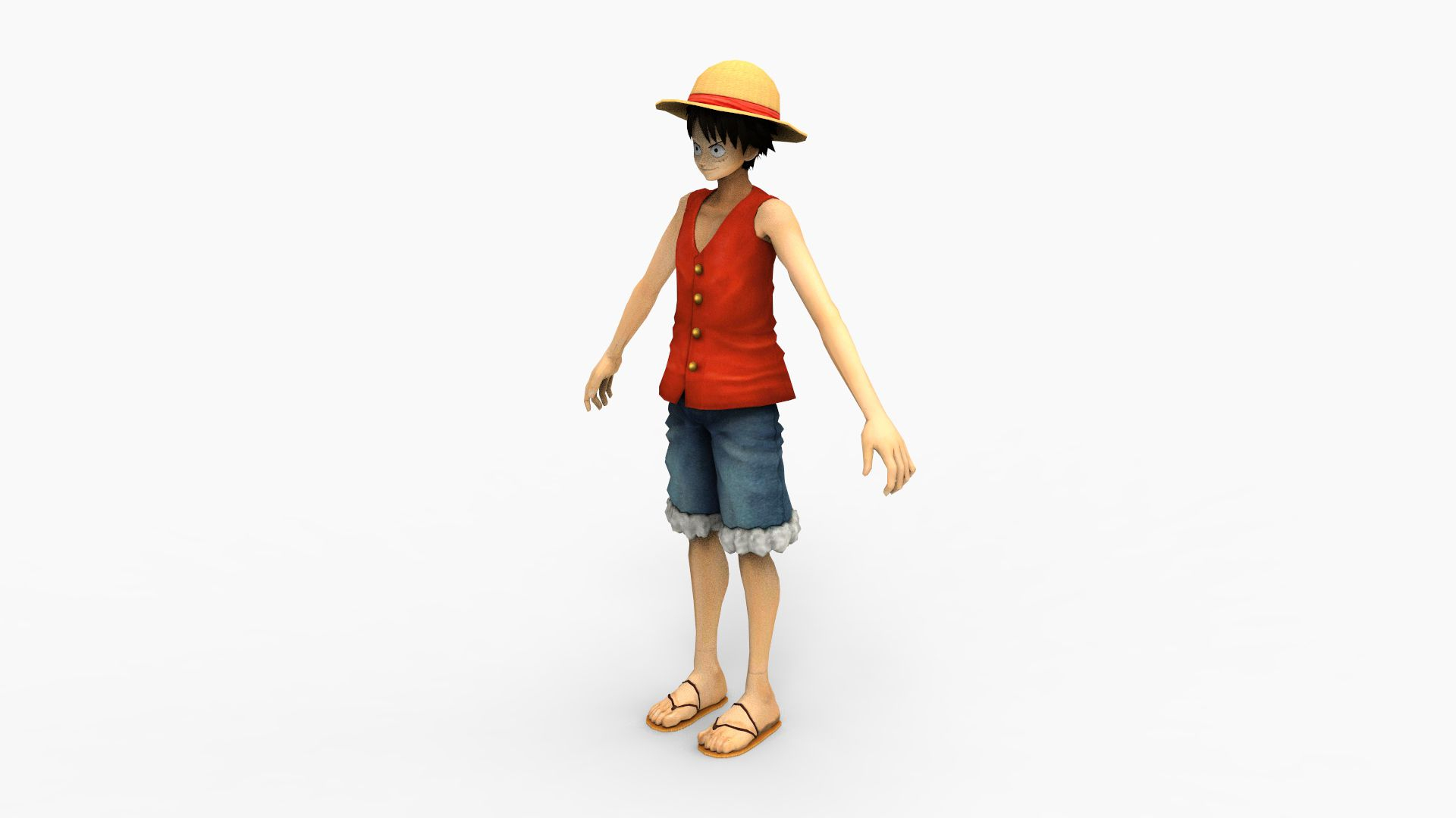 3D Monkey D Luffy - TurboSquid 1732340
