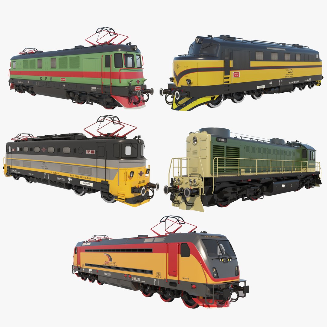 3D Locomotive pack - TurboSquid 2000402